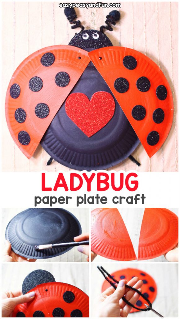 Paper Plate Ladybug Craft - Easy Peasy and Fun