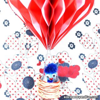 3D Hot Air Balloon Craft - Easy Peasy and Fun