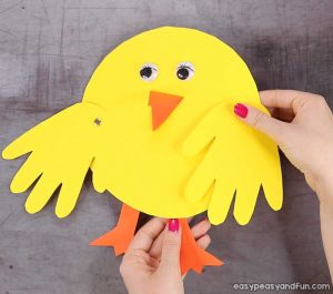Handprint Chick Craft - Easy Peasy and Fun