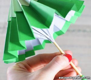 Paper Umbrella Craft for Kids - a Fun Rainy Day Idea - Easy Peasy and Fun