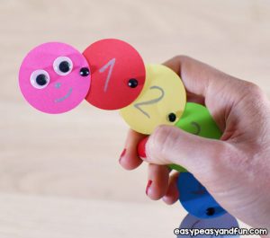 Counting Caterpillar Craft - Easy Peasy and Fun