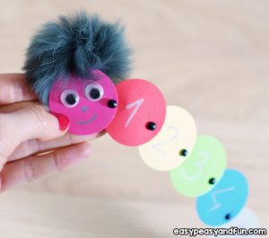 Counting Caterpillar Craft - Easy Peasy and Fun