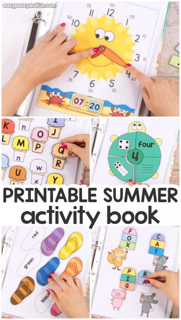 Printable Summer Quiet Book - Easy Peasy and Fun