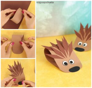 Simple Hedgehog Paper Craft - Easy Peasy and Fun
