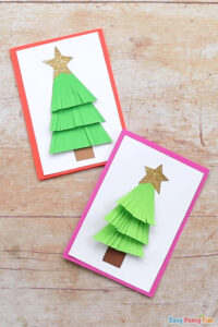 How to make a Paper Christmas Tree Card - Easy Peasy and Fun