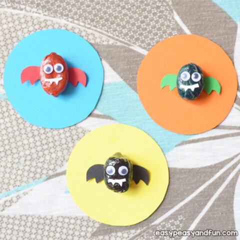 Bat Painted Rocks - Easy Peasy and Fun