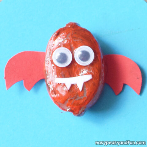 Bat Painted Rocks - Easy Peasy and Fun