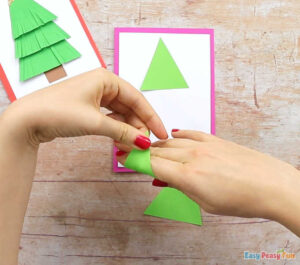 How to make a Paper Christmas Tree Card - Easy Peasy and Fun