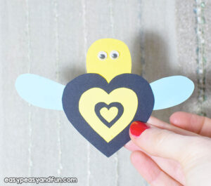 Valentine Bee Craft - Easy Peasy and Fun