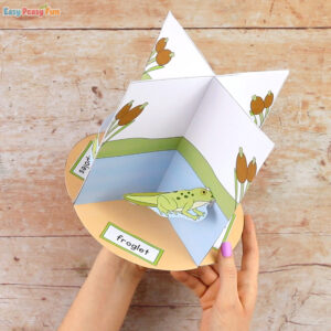 3D Frog Life Cycle Craft - Easy Peasy and Fun