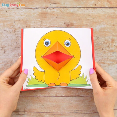 Chick Pop Up Card Template - Easy Peasy and Fun