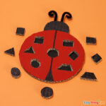 Ladybug Shape Matching Cardboard Activity - Easy Peasy and Fun