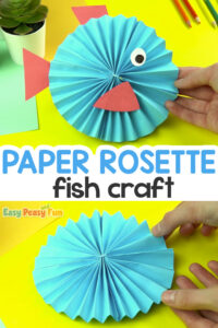 Paper Rosette Fish Craft - Easy Peasy and Fun