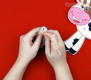 Movable Cow Paper Doll - Easy Peasy and Fun