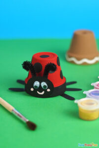 Ladybug Clay Pot Craft - Easy Peasy and Fun