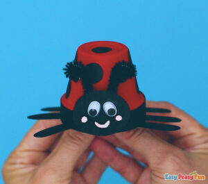 Ladybug Clay Pot Craft - Easy Peasy and Fun