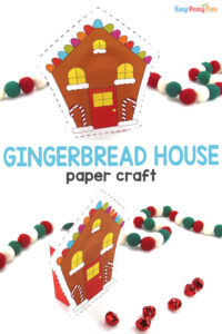Printable Gingerbread House Treat Bag - Easy Peasy and Fun