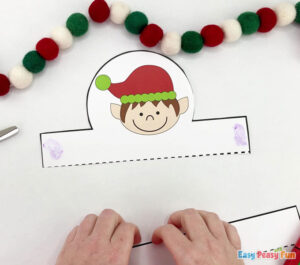 Printable Christmas Headbands Paper Craft - Easy Peasy and Fun