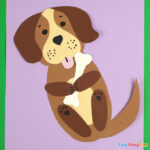 Printable Dog Paper Craft - Easy Peasy and Fun