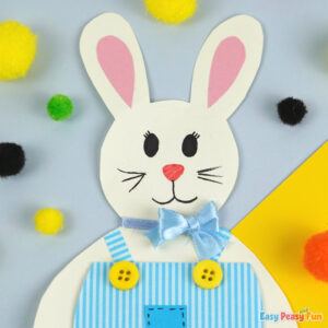 Easter Bunny Paper Card - Easy Peasy and Fun