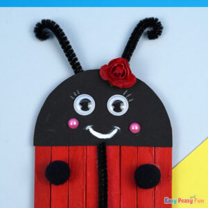 Craft Stick Ladybug - Easy Peasy and Fun