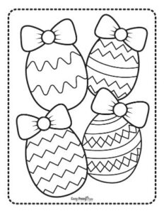 Easter Egg Coloring Pages – 30 Printable Coloring Pages - Easy Peasy ...
