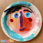 Paper Plate Self Portraits Art For Preschool - Easy Peasy and Fun
