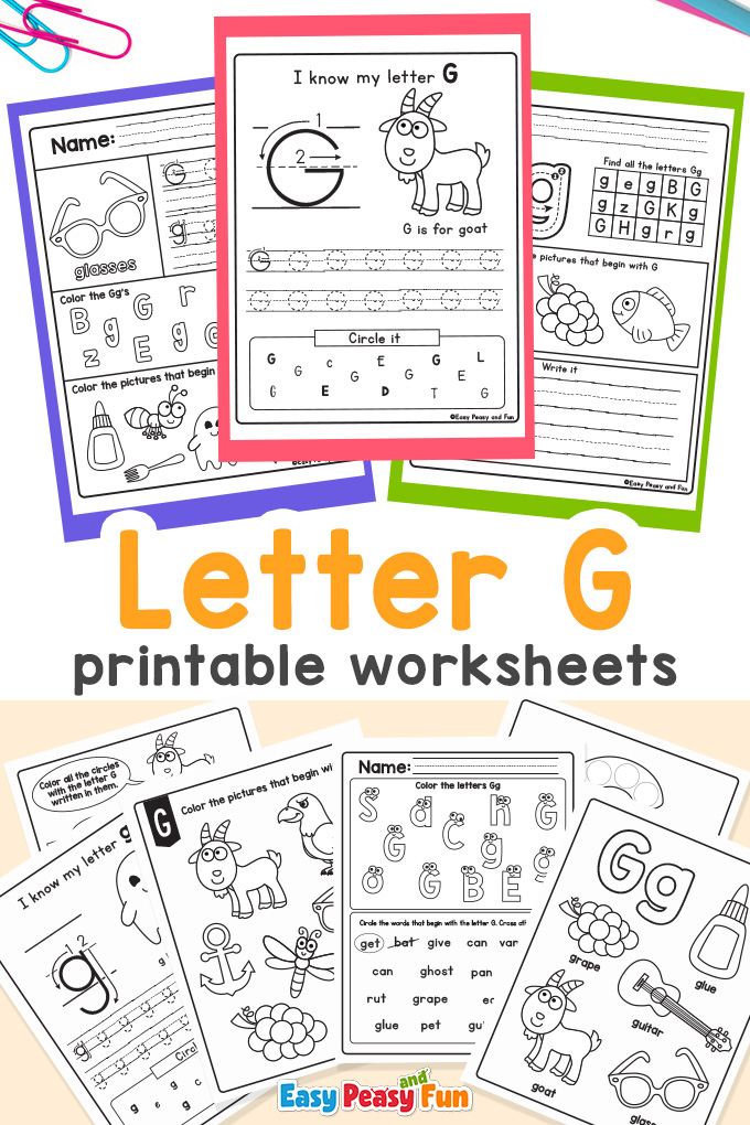 Letter G Worksheets For Preschool And Kindergarten Easy Peasy And Fun Letter G Worksheets For Preschool And Kindergarten Easy Peasy And Fun