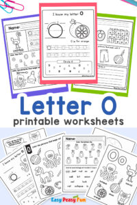 Letter O Worksheets for Preschool and Kindergarten - Easy Peasy and Fun