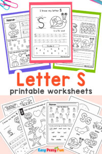 Letter S Worksheets for Preschool and Kindergarten - Easy Peasy and Fun