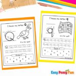 Letter Q Worksheets for Preschool and Kindergarten - Easy Peasy and Fun