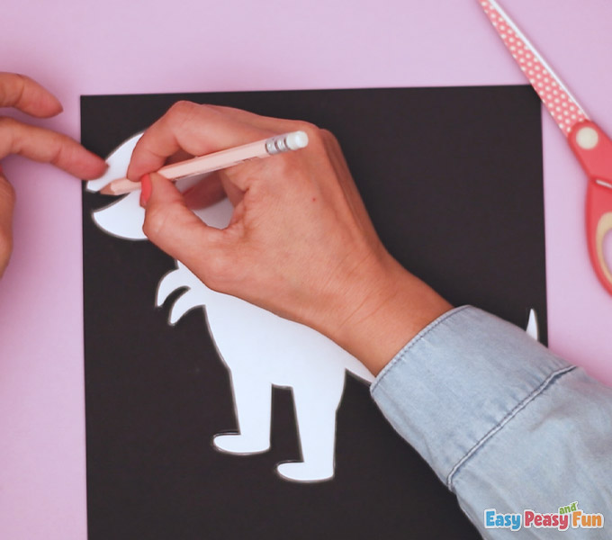 Dinosaur Silhouette Art - Easy Peasy and Fun