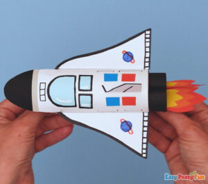 Toilet Paper Roll Rocket or Space Shuttle Craft - Easy Peasy and Fun