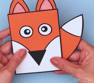 Build a Fox Puppet Template Forest Animals Craft - Easy Peasy and Fun