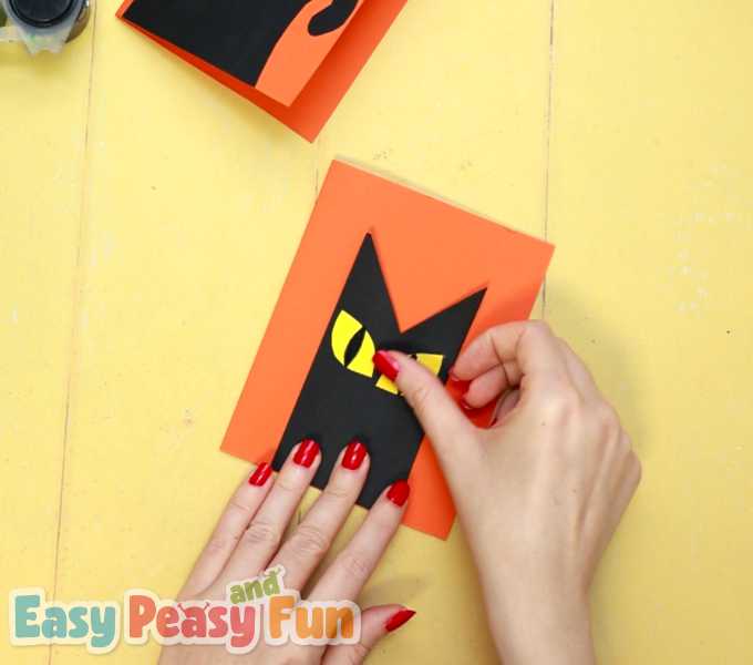 Cat Halloween Card Idea - Easy Peasy and Fun