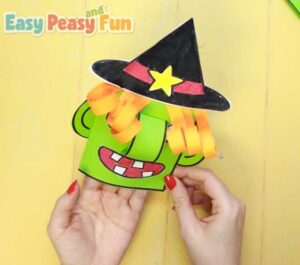 Build a Witch Puppet Template - Easy Peasy and Fun