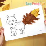 Fall Leaf Art With Printable Prompts - Easy Peasy and Fun