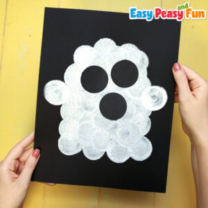 Easy Ghost Art Project for Kids - Easy Peasy and Fun
