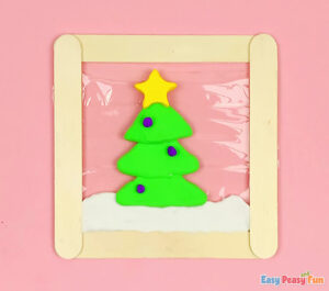Playdough Christmas Tree (Craft for Kids) - Easy Peasy and Fun