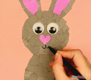 Paper Collage Bunny Craft - Easy Peasy and Fun
