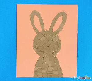 Paper Collage Bunny Craft - Easy Peasy and Fun