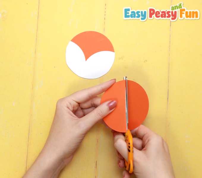 Paper Circle Fox Craft - Easy Peasy and Fun