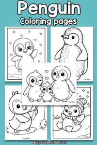Printable Penguin Coloring Pages - Lots of Free Sheets - Easy Peasy and Fun
