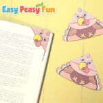 Printable Turkey Corner Bookmark - Easy Peasy and Fun