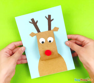 Handmade Reindeer Christmas Card - Easy Peasy and Fun