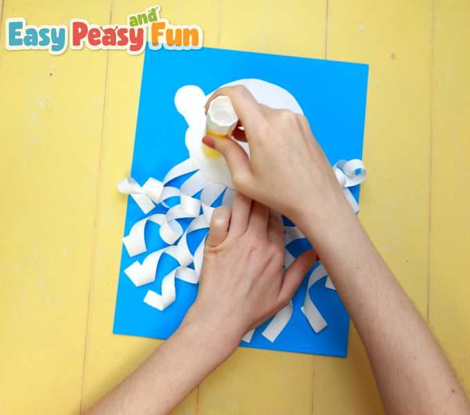 Curly Beard Santa Craft - Easy Peasy and Fun