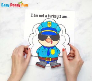 Disguise a Turkey as a Police Officer Printable Template - Easy Peasy ...