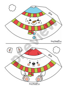 Printable Christmas Cones Craft - Easy Peasy and Fun