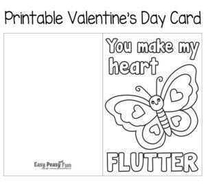 Free Printable Valentine's Day Cards to Color - Easy Peasy and Fun