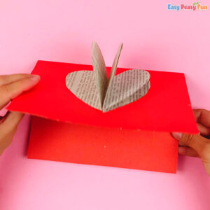 Newspaper Heart Card - Easy Peasy and Fun